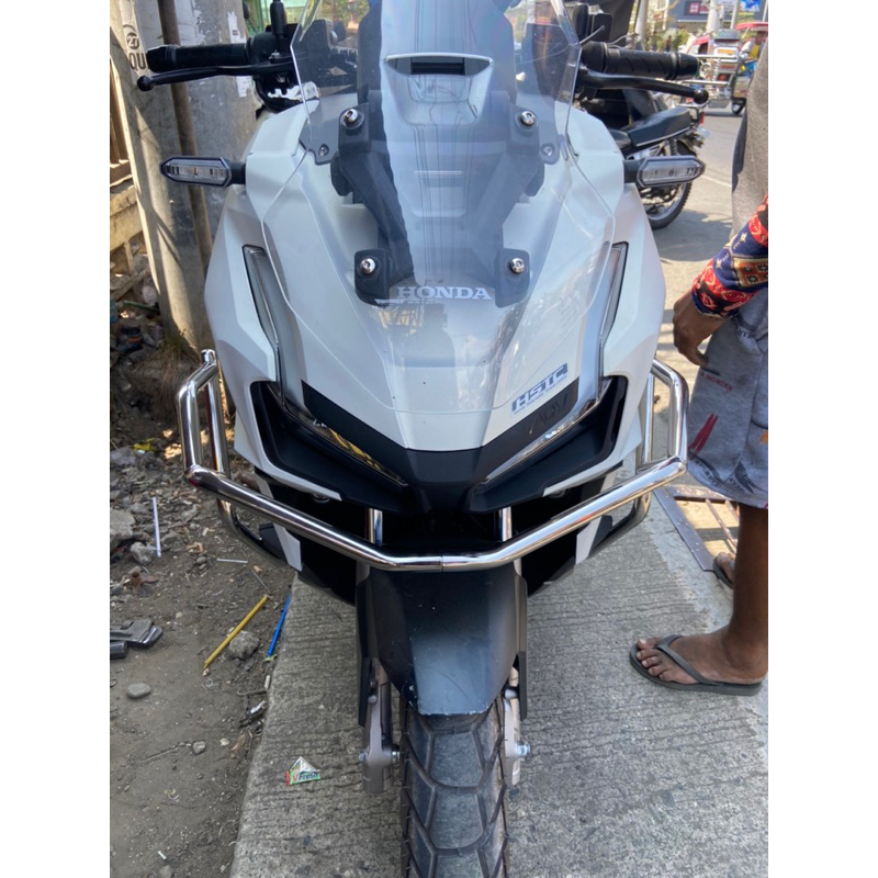 HONDA ADV 160 STAINLESS FULL CRASHGUARD w/ MDL BRACKET READY | Shopee Philippines