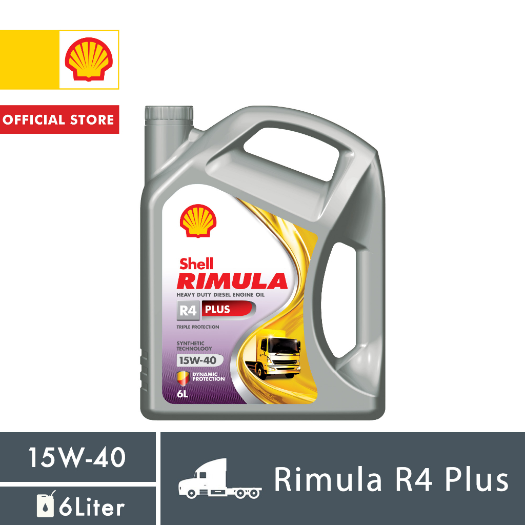 Shell Rimula R4 Plus 15W-40 6L | Shopee Philippines