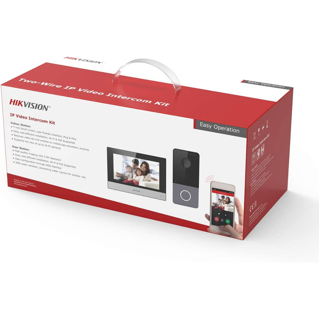 Hikvision DS-KIS603-P(B) Access Control IP Video Intercom Kit ( DS KIS603 P B ) | Shopee Philippines