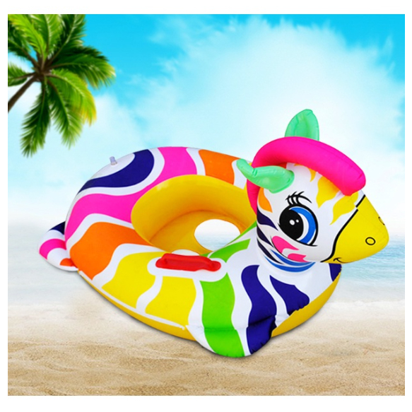 Baby Inflatable Swimming Boat Children Swimming ring（zebra） | Shopee ...