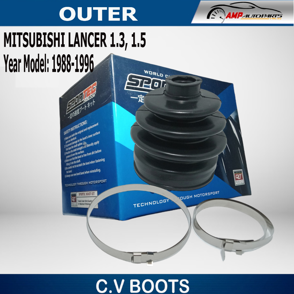 CV Boot Kit for MITSUBISHI LANCER 1.3, 1.5 OUTER/INNER 1988-1996 ...