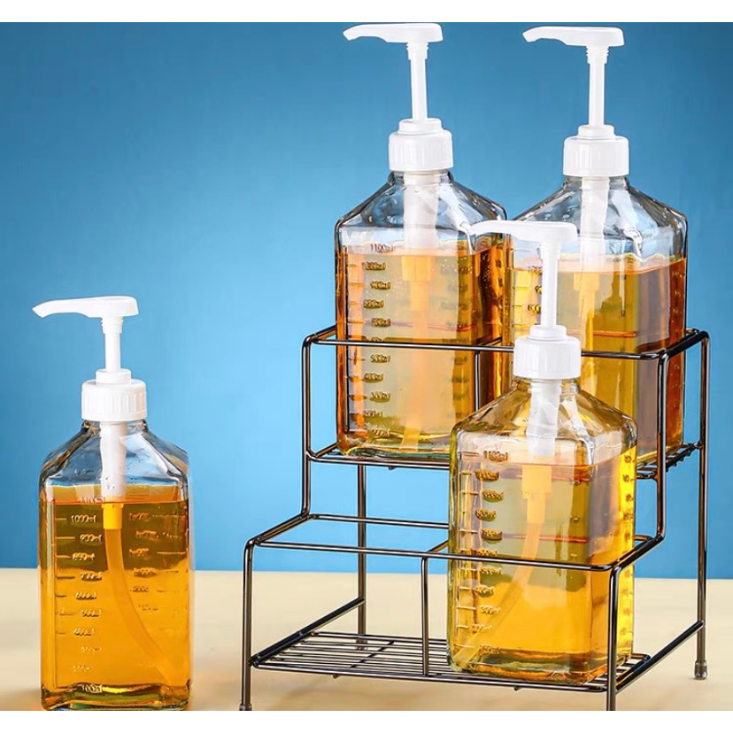 10cc syrup press bottle glass1100ml Fructose Syrup Press Bottle Hand ...