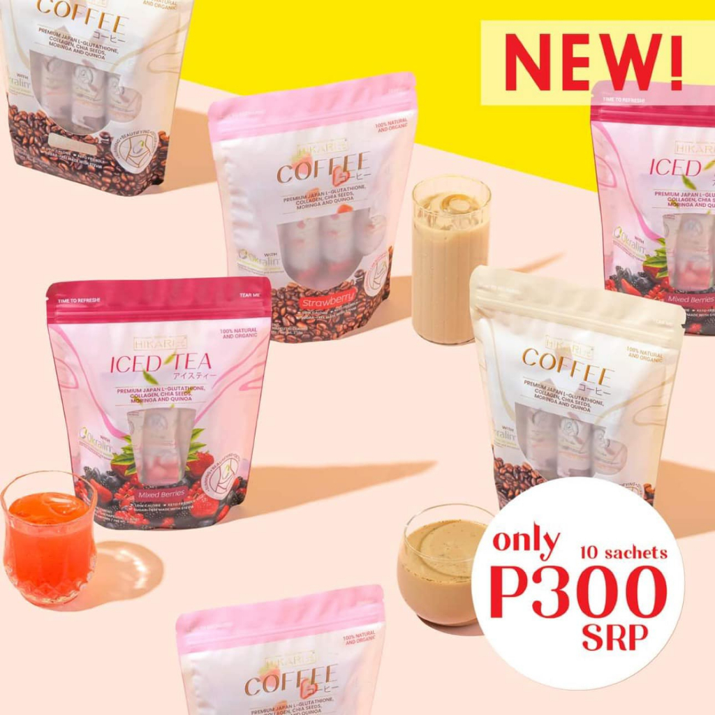 Hikari Coffee Mocha Strawberry and Iced Tea | Shopee Philippines