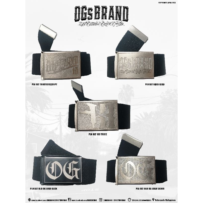 OGs BRAND GARISON PLAIN BELT | Shopee Philippines