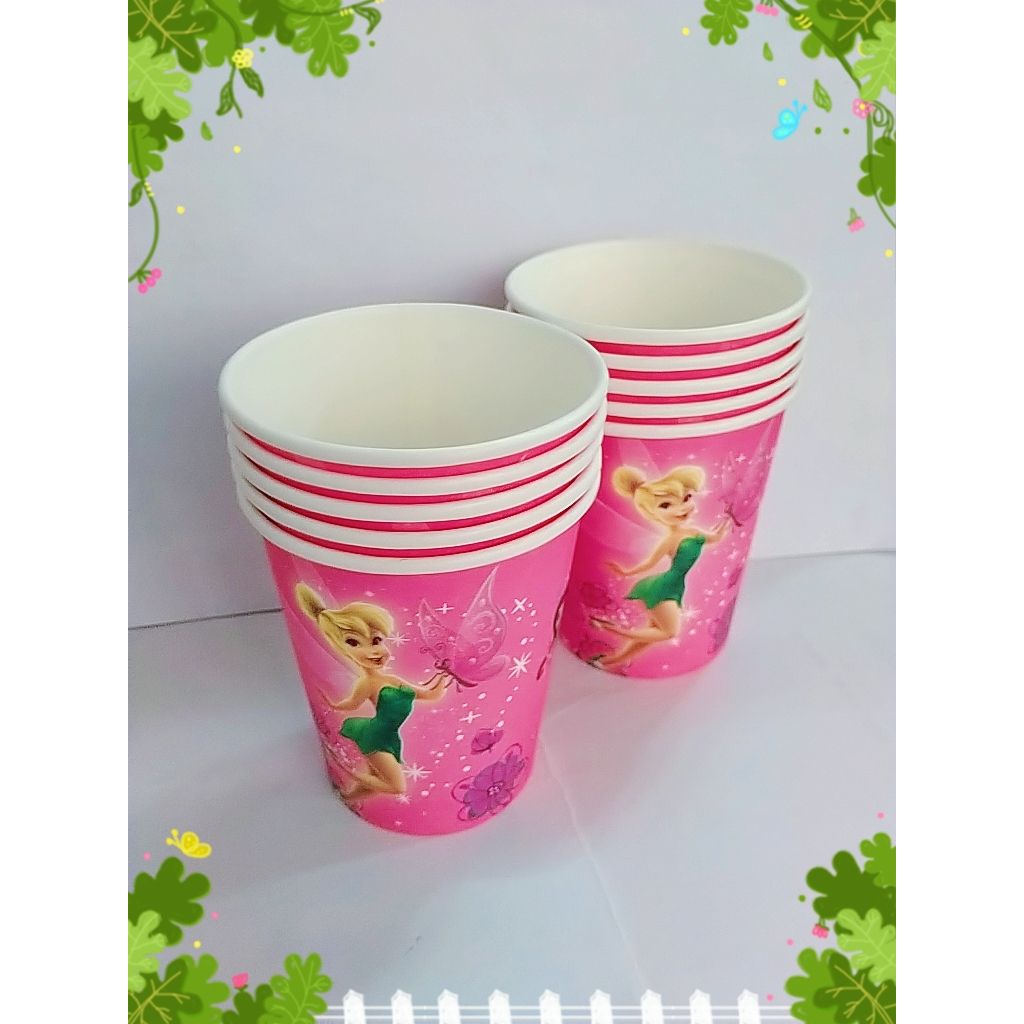 10 Pcs/pack Forest Tinker Bell disposable cutlery Eco-friendly paper ...