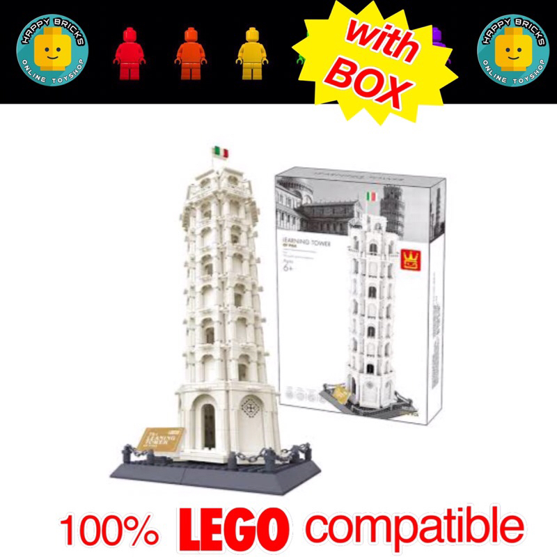 World Famous Architecture LEANING TOWER OF PISA 1,334pcs WANGE 5214 ...