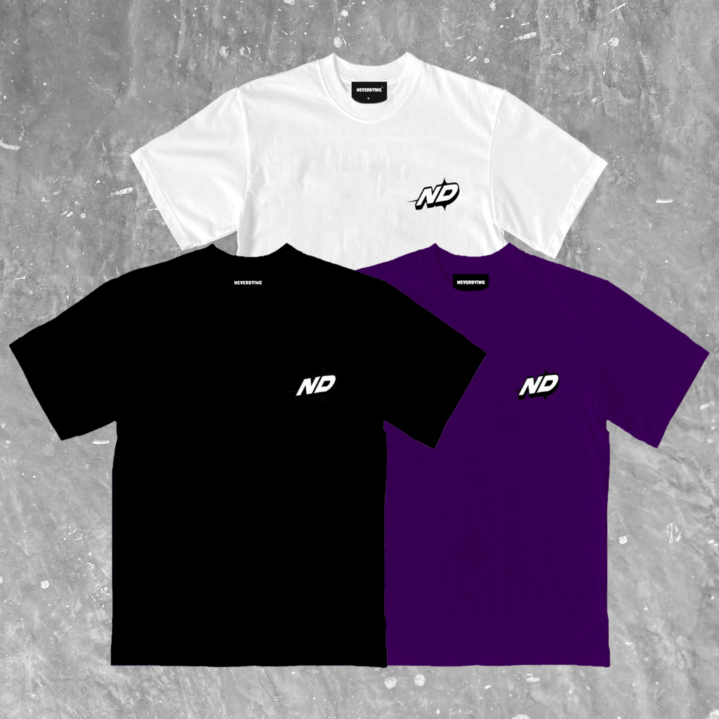 Neverdying - Neverdie side logo tee Brandlogo Pro club inspired for men and women | Shopee ...