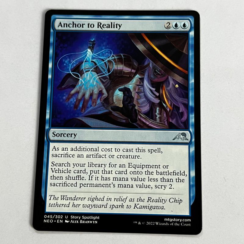 MTG ANCHOR TO REALITY (SORCERY) KAMIGAWA NEON DYNASTY (BLUE) MAGIC THE ...