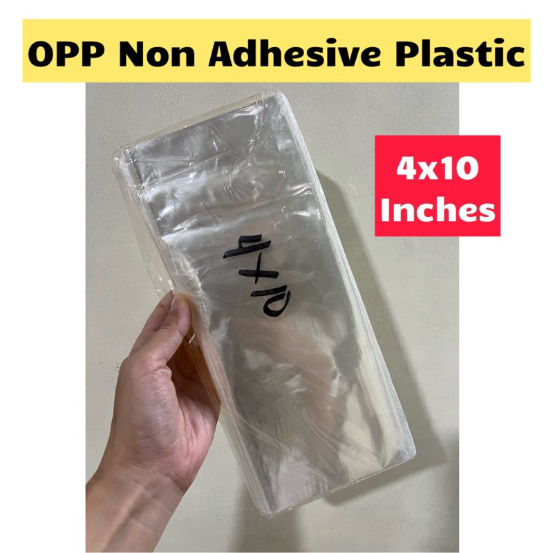 4x10 OPP Non Adhesive Plastic Pouch | Shopee Philippines