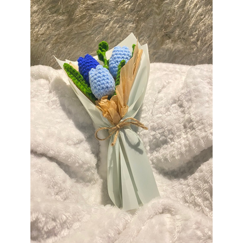 Flower Crochet Budget Gift Package Crochet Bouquet Handmade Yarn Flower ...