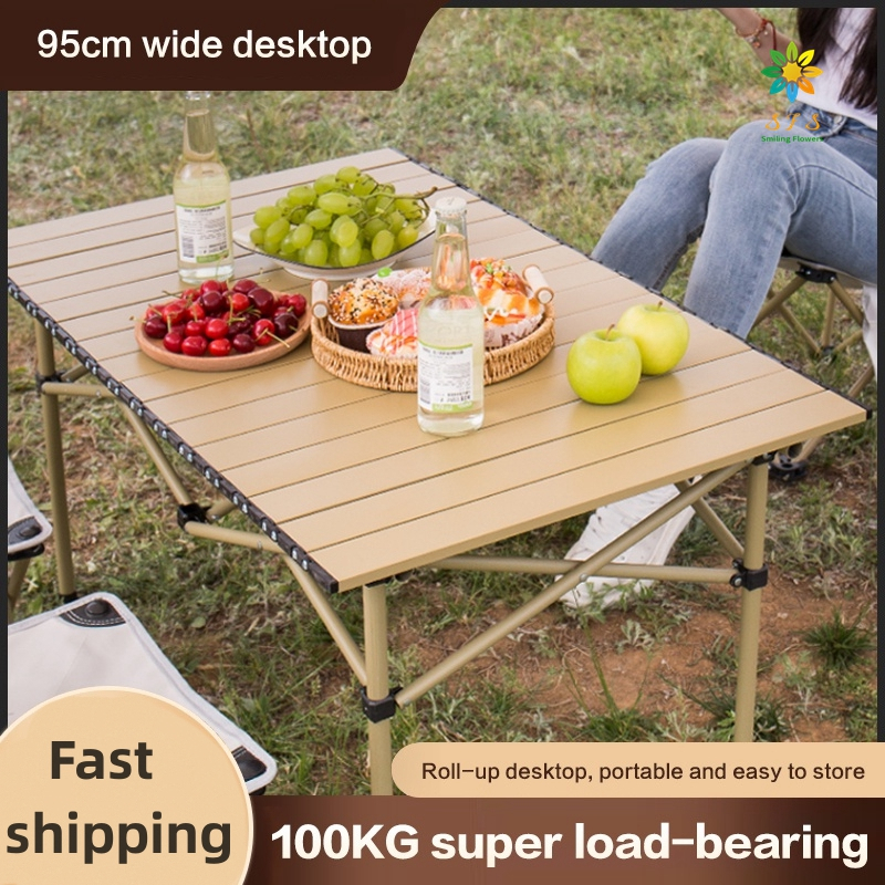 【COD】Outdoor Folding Table and Chair Set Aluminum Alloy Camping Picnic ...