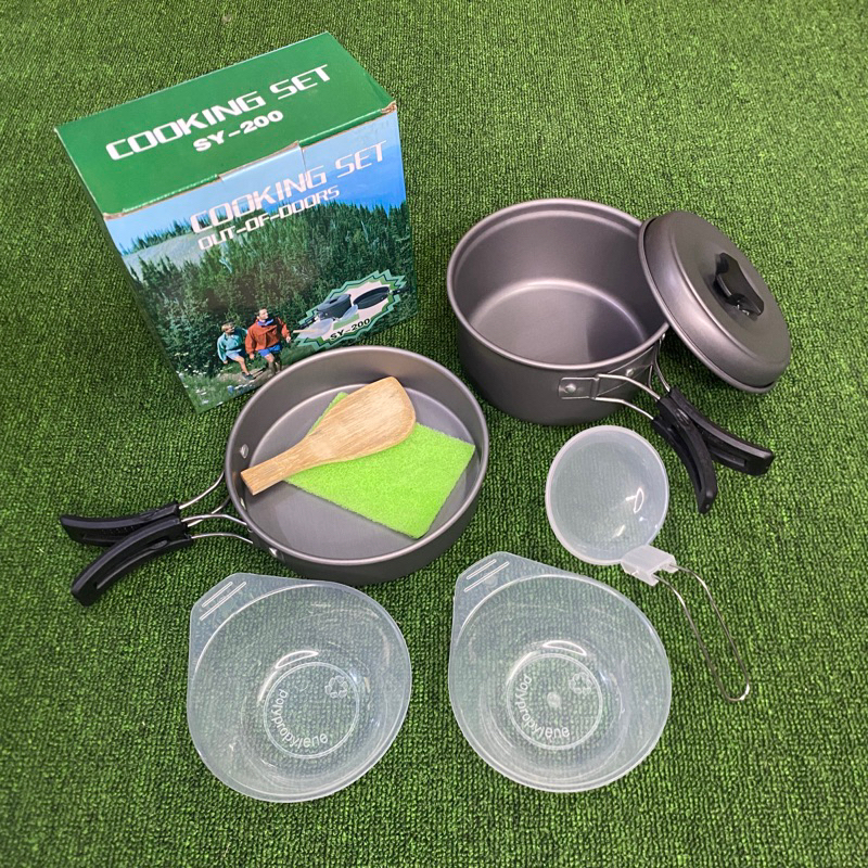 DS200 1-2 person camping cookset cookware | Shopee Philippines