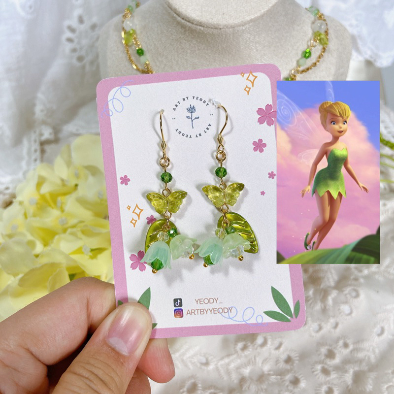 Tinkerbell Earring/Necklace Collection | Shopee Philippines