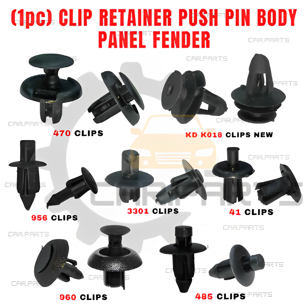 CP Car Clips Fender Panel Plastic Rivet Fasteners Push Pin Clip Door ...