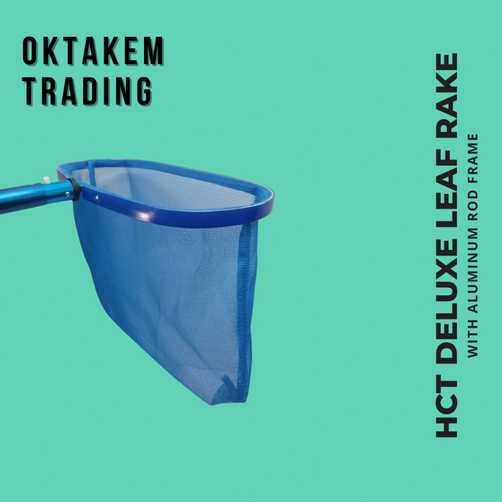 HCT Deluxe Leaf Rake Pool Net with Metal Reinforced Frame for Swimming ...