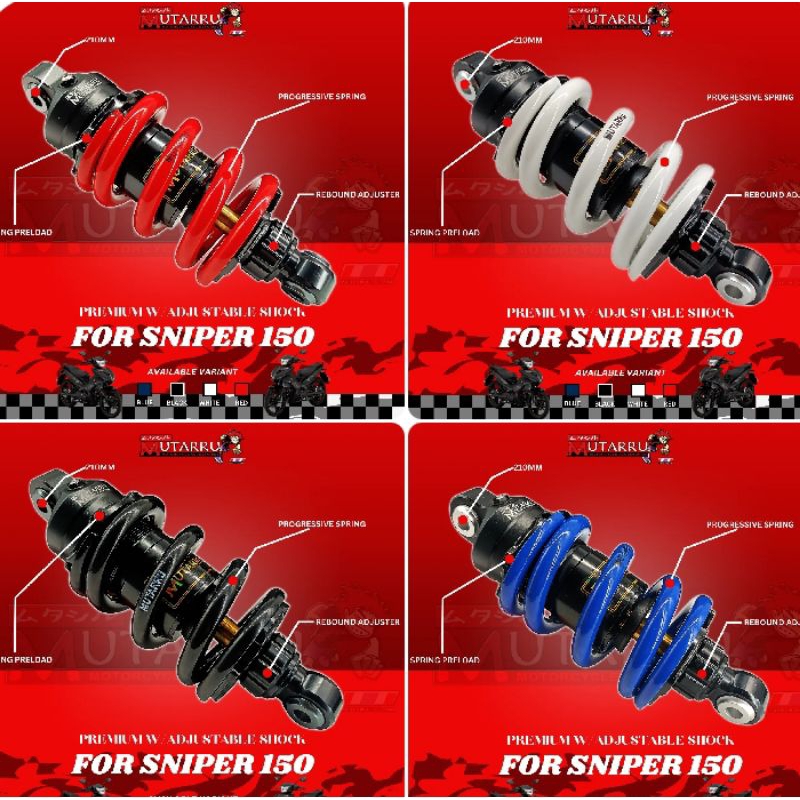 MUTARRU MONOSHOCK / SHOCK 210MM ( ADJUSTABLE REBOUND) FOR SNIPER 150/ ...