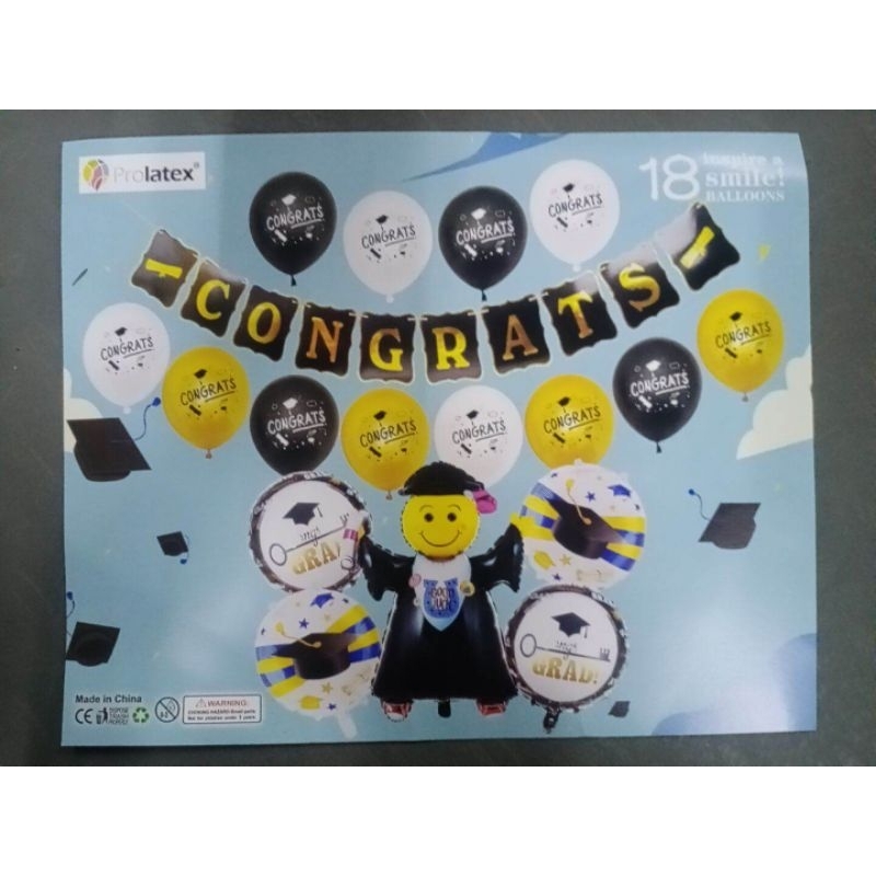 Graduation Complete set / Congratulations | Shopee Philippines