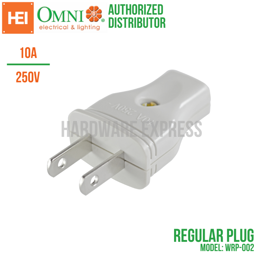 OMNI WRP-002 Regular Plug 10A 250V | Shopee Philippines