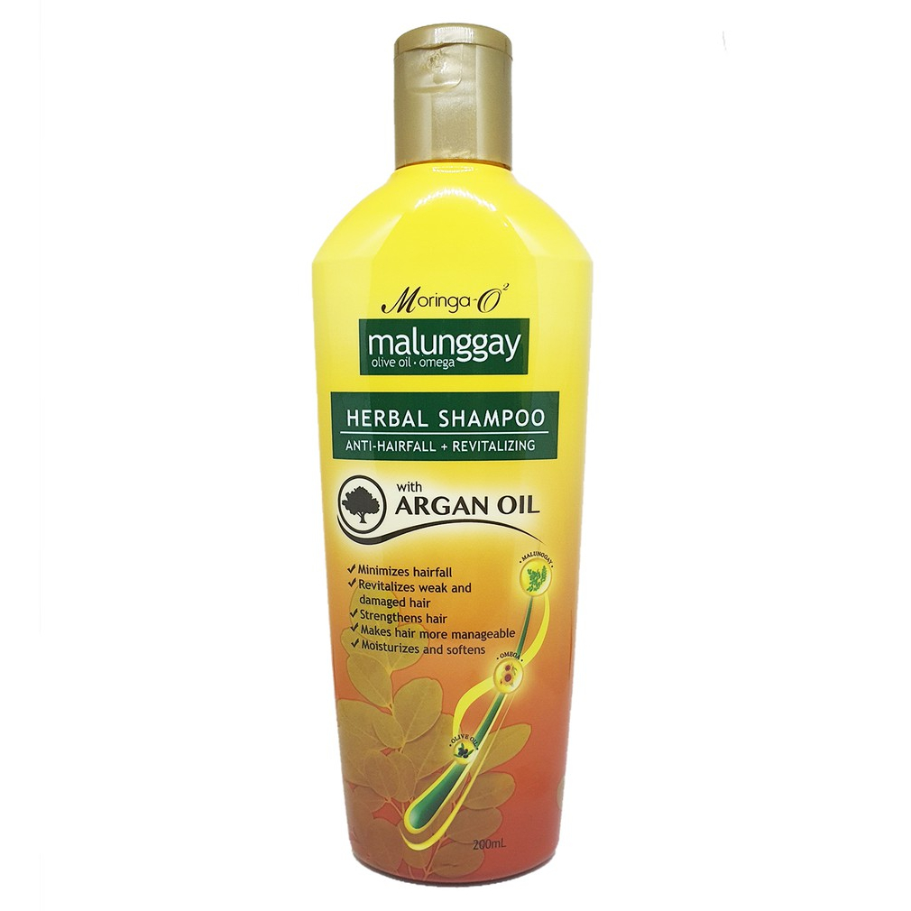 MORINGA-O2 Herbal Anti-Hairfall Shampoo with Argan Oil 200ml | Shopee ...