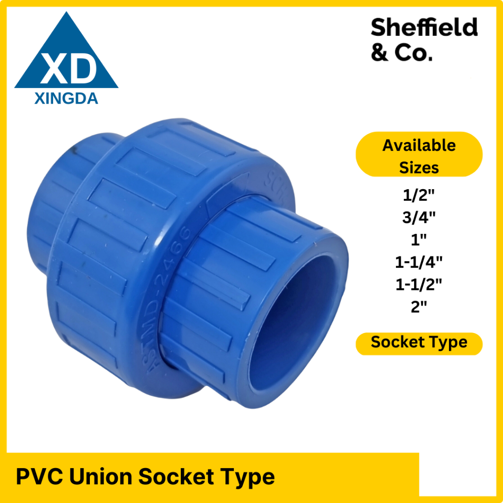 XINGDA PVC Union, Socket type (1/2" , 3/4" , 1" , 1-1/4" , 1-1/2 ...