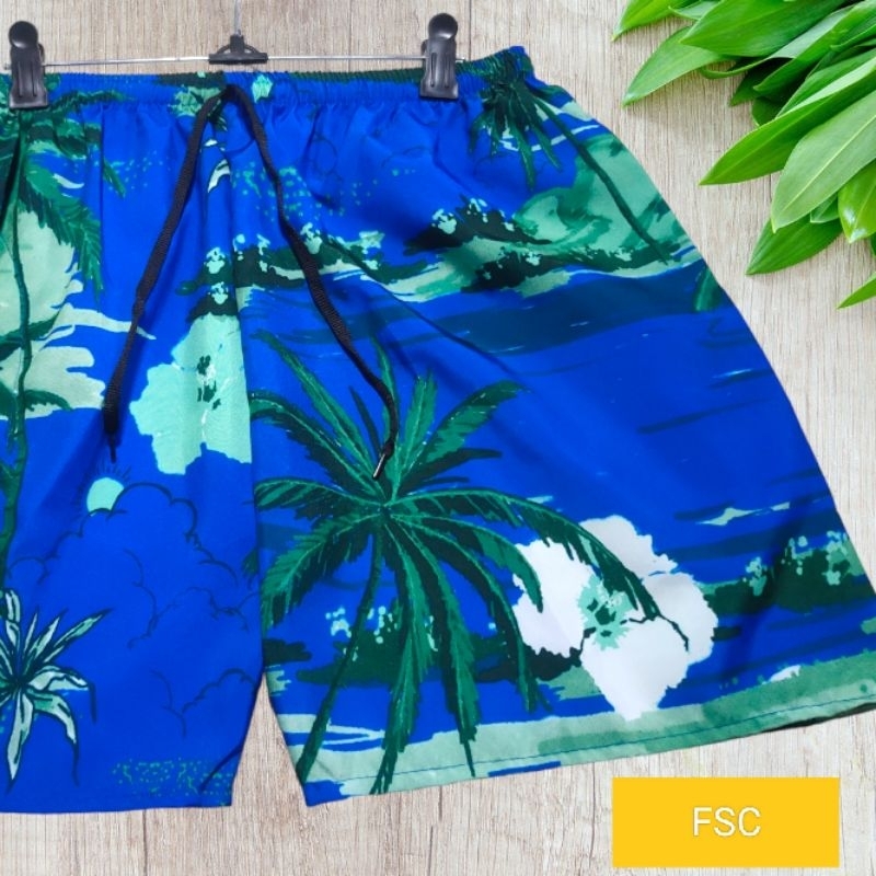 TASLAN SHORT SUMMER PRINT FIT TO XL de | Shopee Philippines