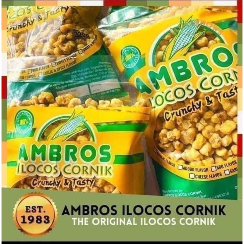 Ambros Ilocos Cornik original crunchy cornik cornick snack | Shopee ...