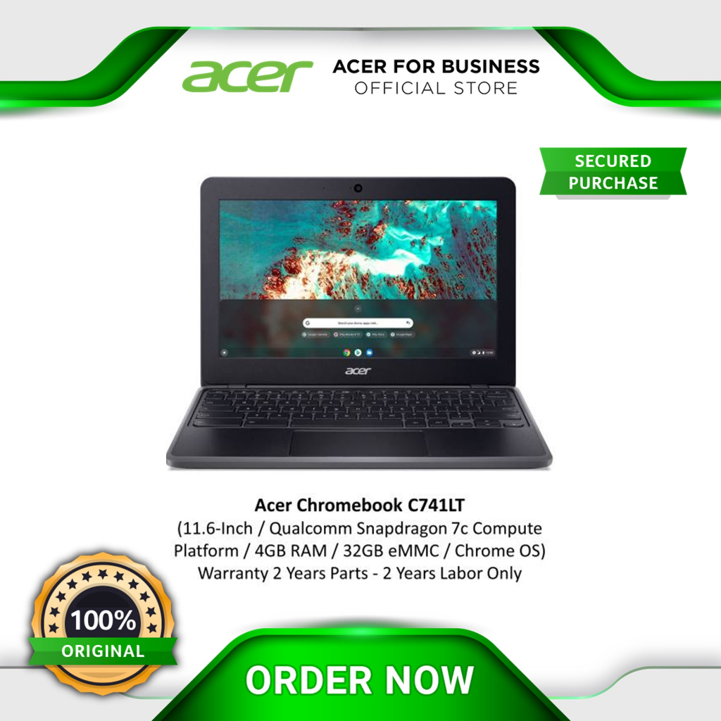 Acer Chromebook C741LT-S2V4 Laptop | 11.6" Display Qualcom Snapdragon ...