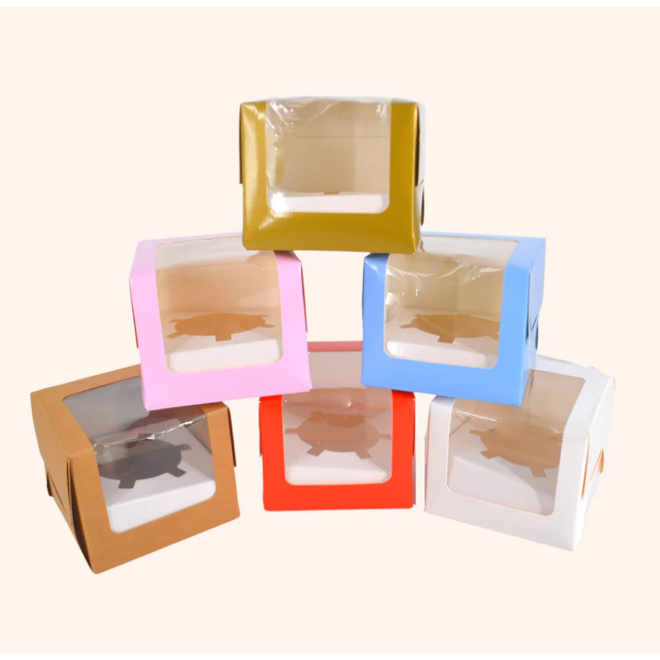 20pcs Pastry Box 1-Piece Cupcake Box Solo Cupcake Box | Shopee Philippines
