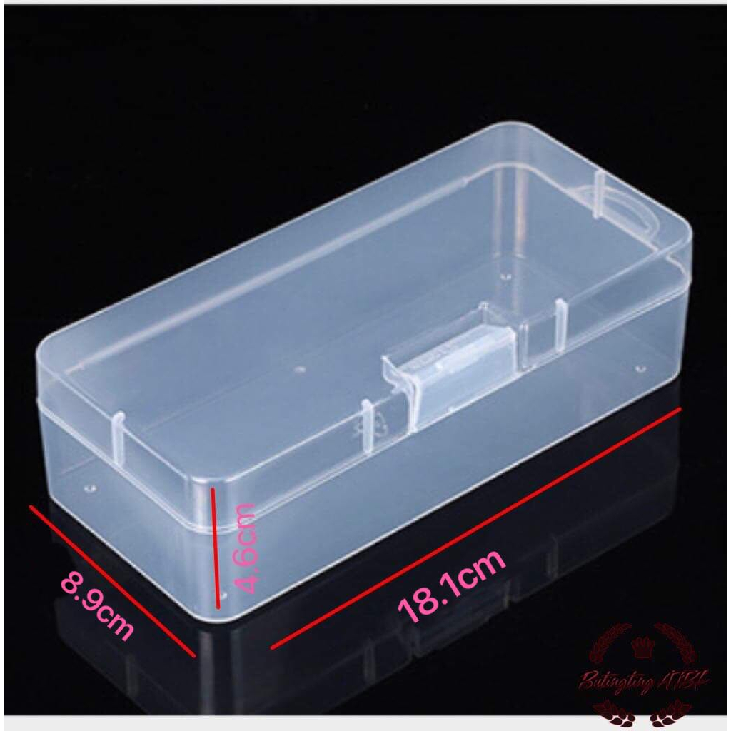 transparent PP plastic storage box jewelry beaded objects organizer box ...