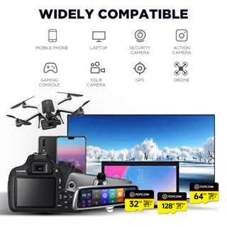 Popcorn Ultra MicroSD XC UHS-I Memory Card with Adapter IPX7 Waterproof ...