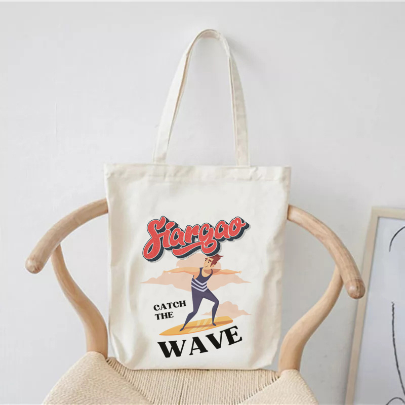 WAVE SURFING SIARGAO 3 DESIGNS TOTE BAG DESIGN KATSA CANVAS ISLAND ...