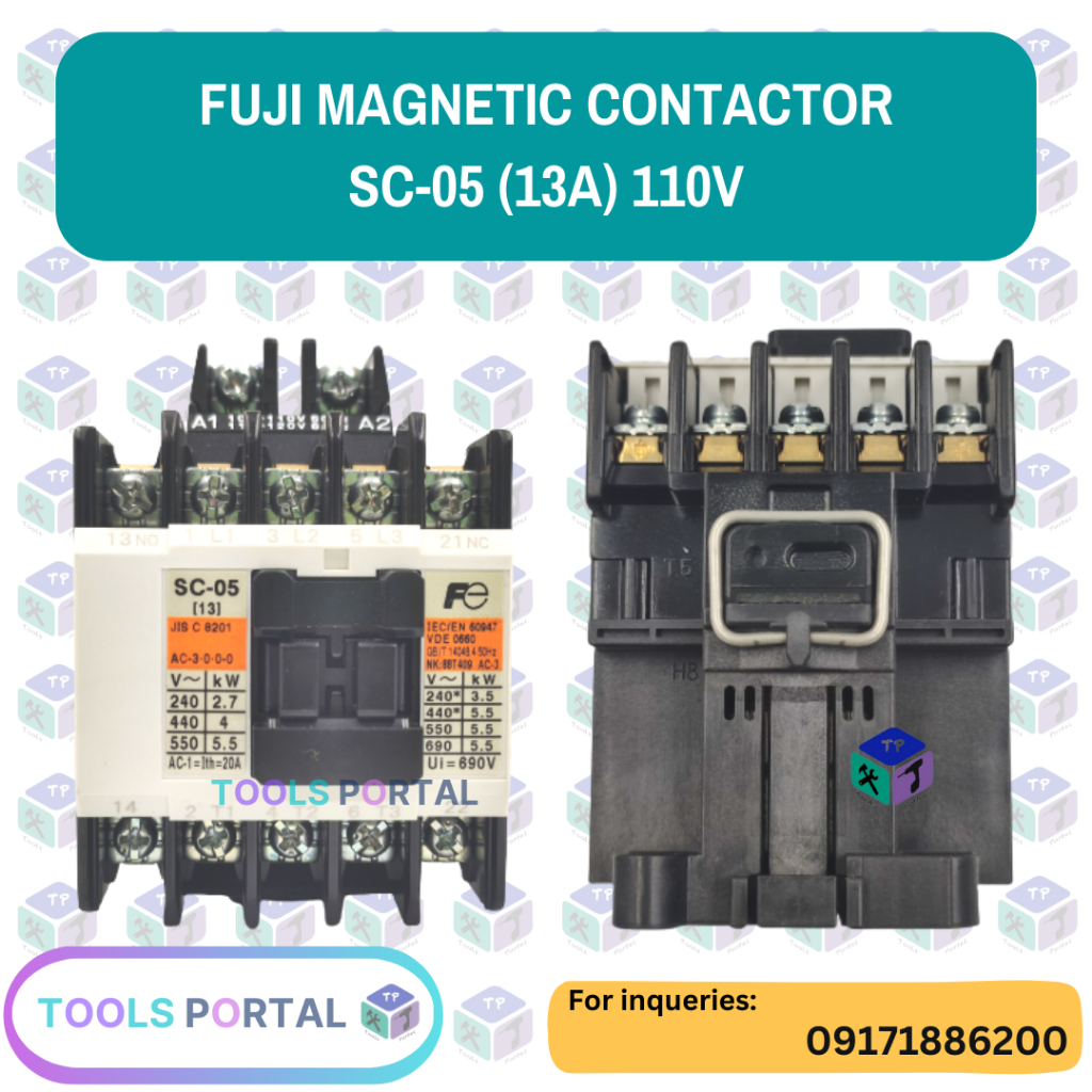 Fuji Magnetic Contactor SC-05 (13A) 110V | Shopee Philippines