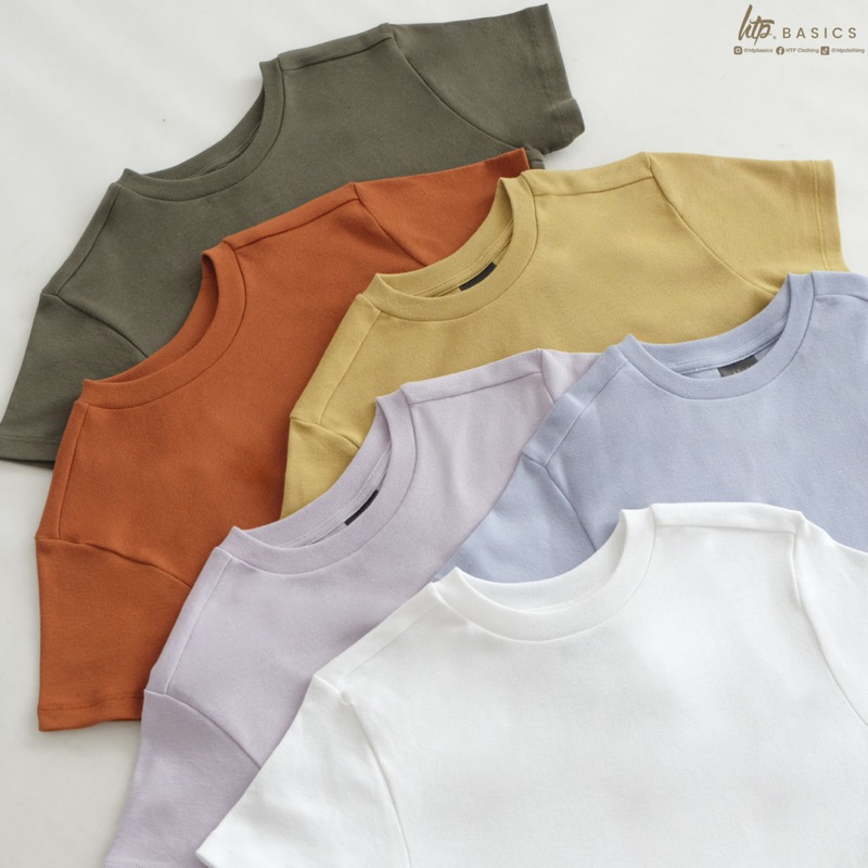 Premium Crop Top by HTP Basic (Premium Cotton Ribbed) | Shopee Philippines