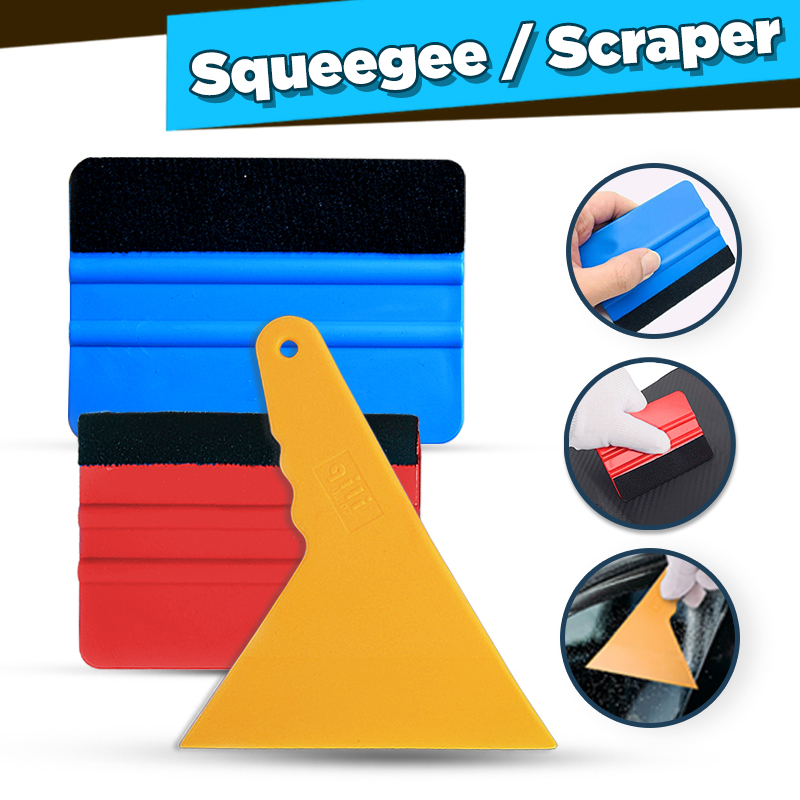Soft-Felt Edge Squeegee & Remover Scraper for Car Sticker (1pc ...