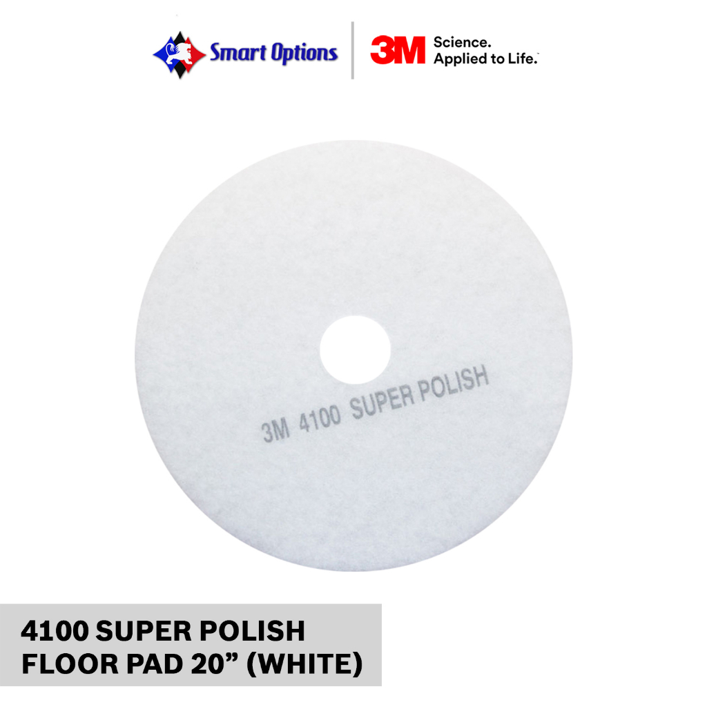 3M SUPER POLISHING PAD 4100 20" (WHITE) | Shopee Philippines