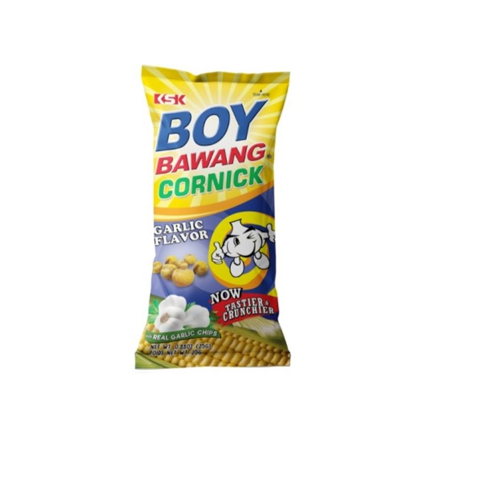 Boy Bawang Cornick With Real Garlic Chips 25g | Shopee Philippines