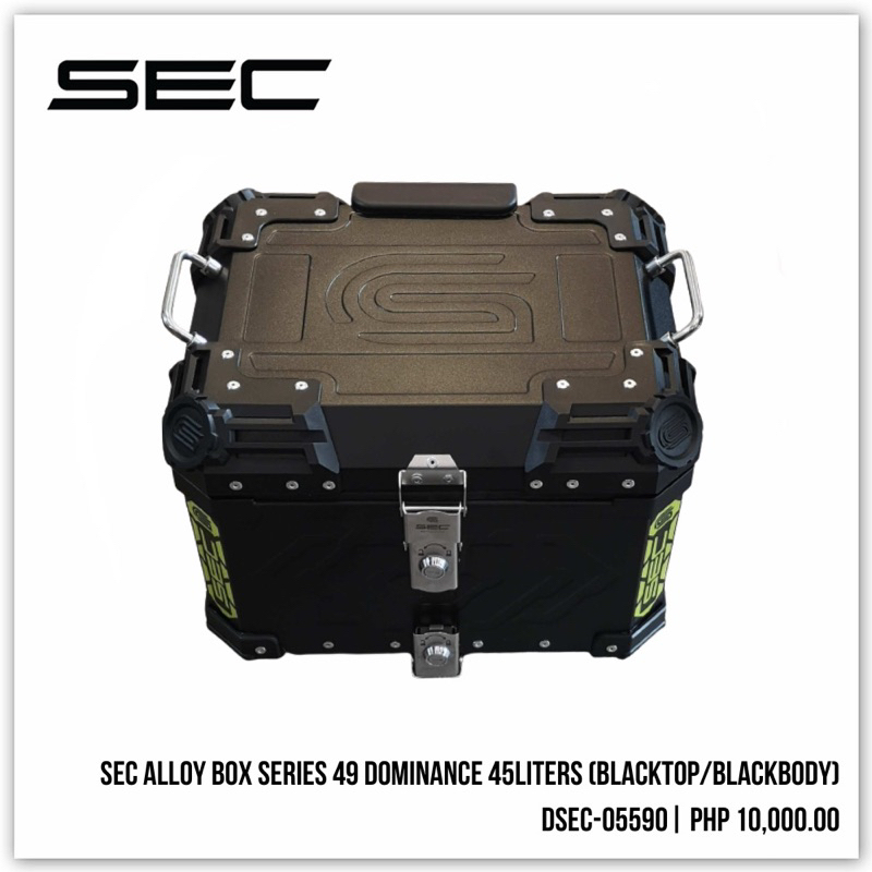 SEC 45L Alloy Box - Dominance (Black) | Shopee Philippines