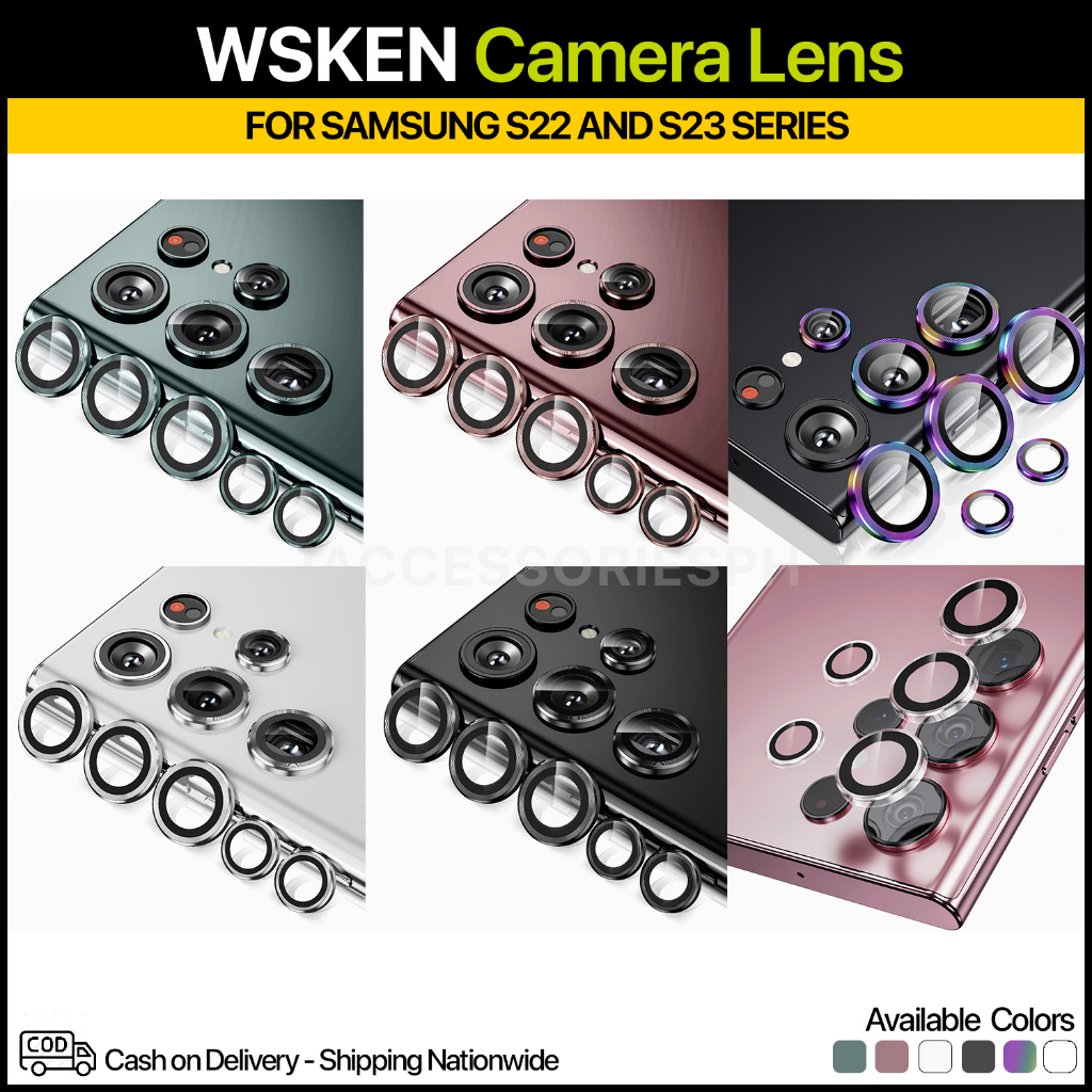 WSKEN Camera Lens Protector for Samsung Galaxy S22 Ultra S23 Ultra Circle Camera | Shopee ...