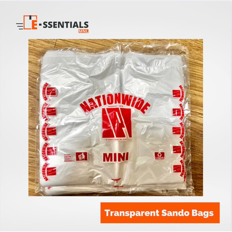 (400pcs/10packs) Mini Nationwide transparent Sando bag Virgin Material ...