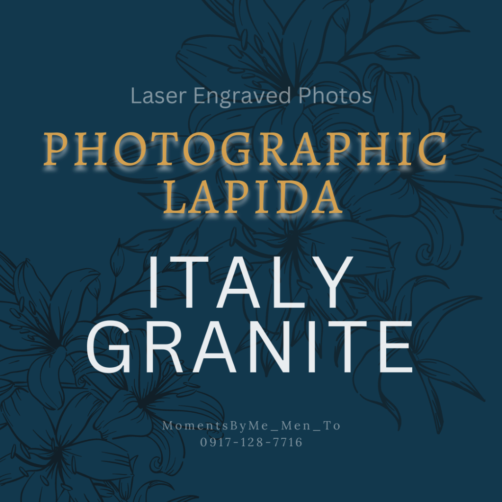 Laser Engraved Lapida/ Photographic Lapida/ Italy Granite | Shopee ...