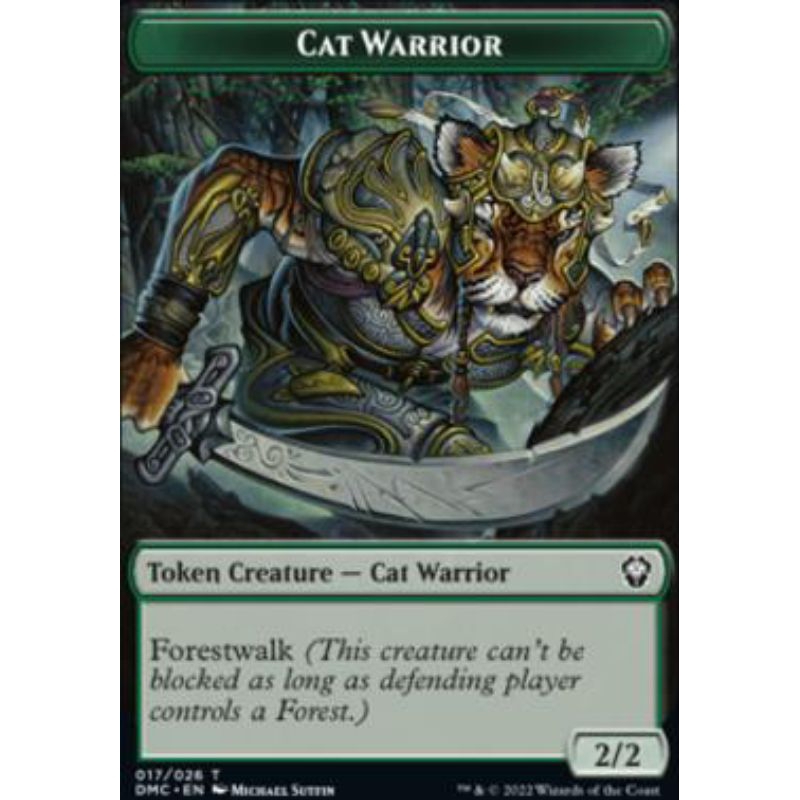 Cat Warrior (token) - DMC - Common - MTG Cards (WotC) | Shopee Philippines
