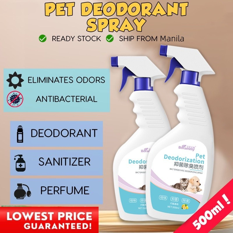 Pet Deodorant Spray 500ML Deodorizer Cat litter Spray Effectively ...