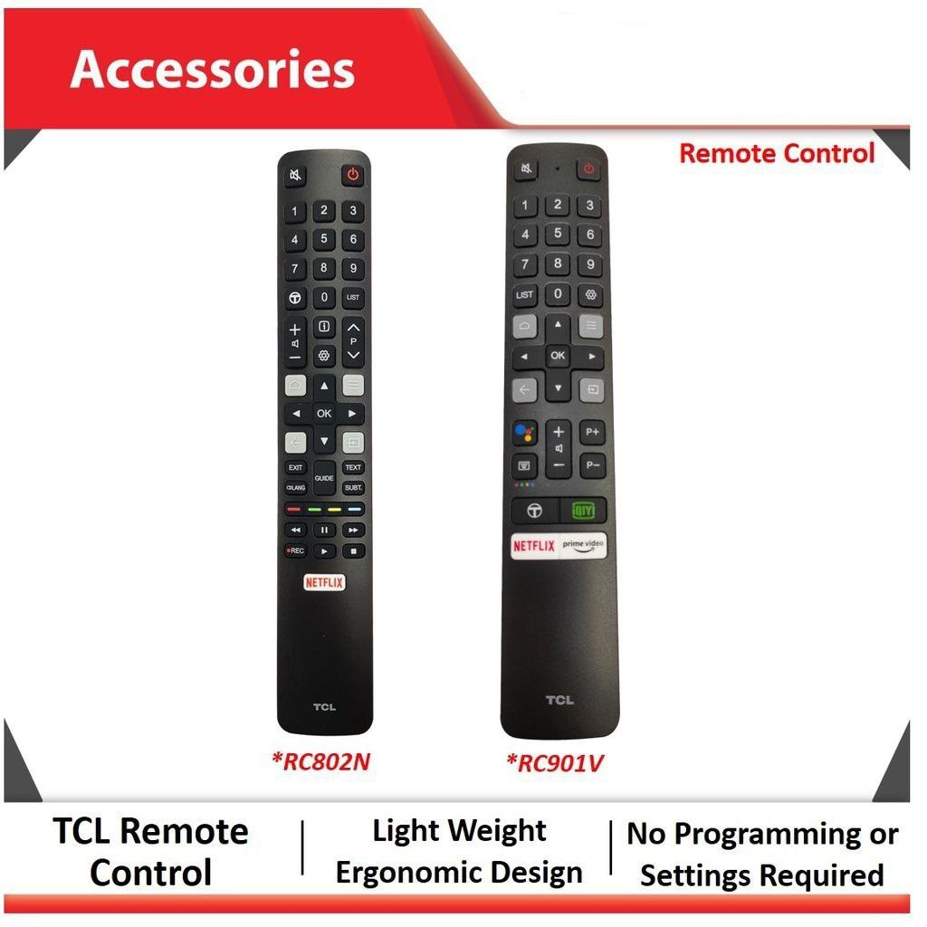 Huayu RM-L1508+ TCL Smart TV Compatible Remote Control with Netflix Button | Shopee Philippines