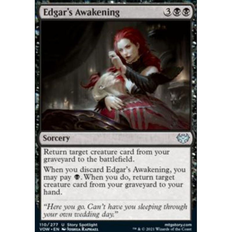Edgar's Awakening - VOW - Uncommon - MTG Cards (WotC) | Shopee Philippines