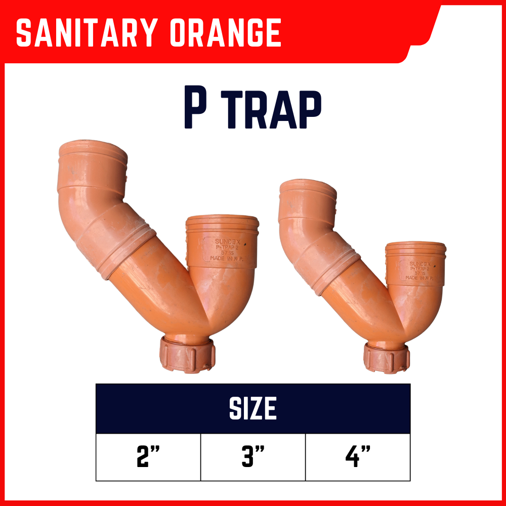 Sanitary Orange P Trap 2 inches (SOPT2) PVC Fittings Sold Per Pc ...