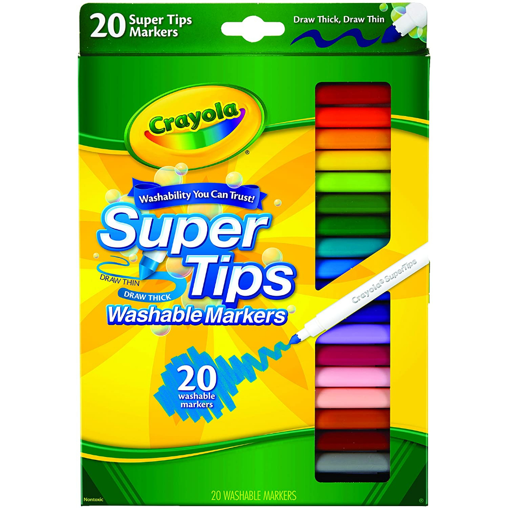 CRAYOLA Washable SuperTips 20 | 50 | 100 Colors | Shopee Philippines