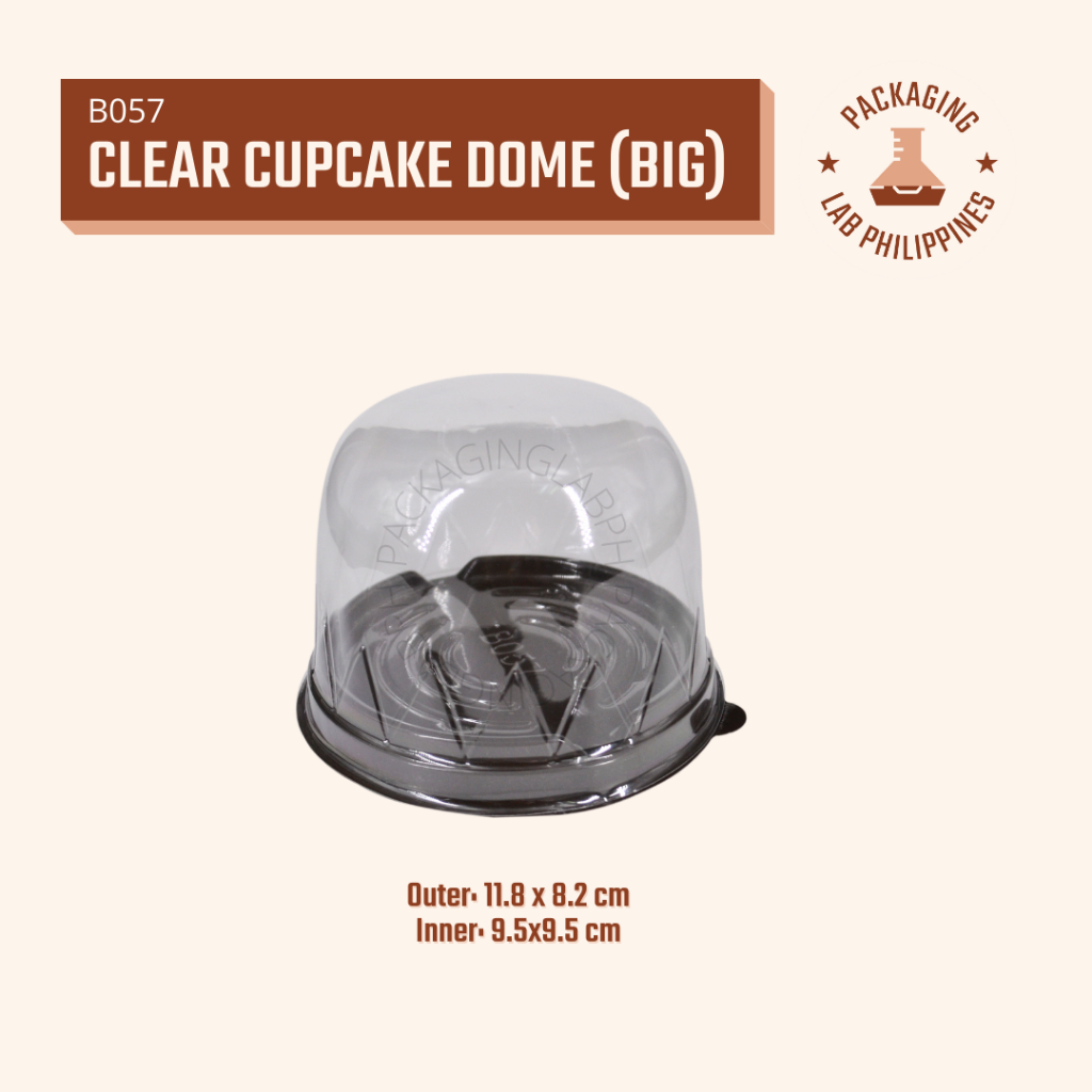 [50/100pcs] Clear Cupcake Dome for 3oz Cupcake (BIG) Round Canister Container | Shopee Philippines