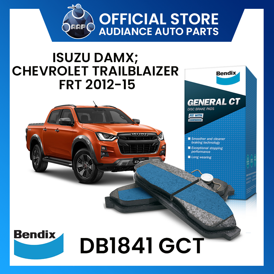 ORIGINAL BENDIX BRAKE PAD DB 1841 GCT ISUZU DAM X, ALTERRA, MUX 2007-17, CHEVROLET TRAILBLAZER ...