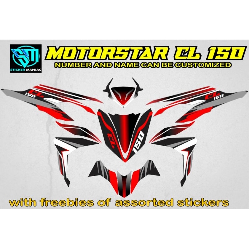 Motorstar CL 150 full body decals Laminated | Shopee Philippines