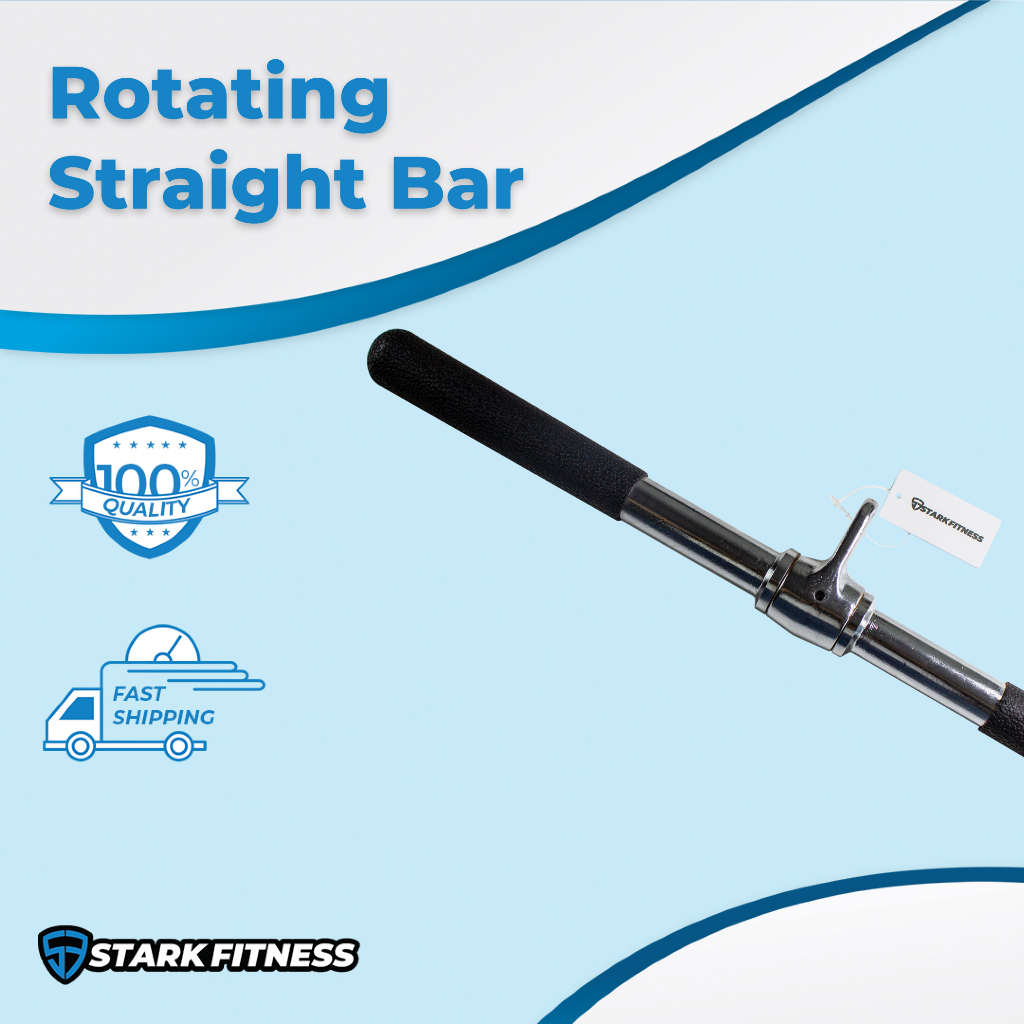 STARK FITNESS Rotating Straight Bar Cable Attachment | Shopee Philippines